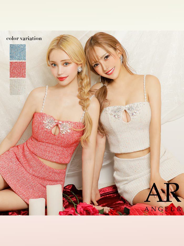 【楽天市場】AngelR オープンバストビジューミックスセパレートタイトマイクロミニドレス ホワイト ar23850-1：コスチューム＆ドレス vanityME.