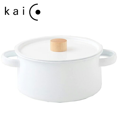【楽天市場】Kaico 両手鍋 20cm K-010 フォームレディ 直火/IH可 調理器具 キッチン用品 鍋 琺瑯 ホーロー kaiko 在庫限り 【送料無料】：サン・ホームショッピング