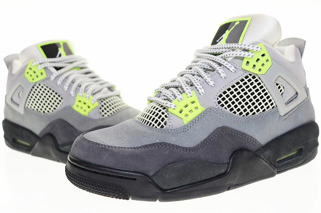 【楽天市場】【中古】ナイキ NIKE AIR JORDAN 4 RETRO SE NEON 26cm CT5342-007 AJ4 エア ...