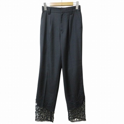 【楽天市場】【中古】アメリヴィンテージ Ameri VINTAGE 美品 HEM LACE TAPERED PANTS ヘム レース テーパード パンツ 01210861000 タック 刺 ...