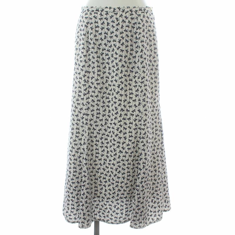 【楽天市場】【中古】イエナ IENA 22SS プリントマーメイドスカート ロング ミモレ フレア リボン柄 38 M 白 ホワイト 紺 ネイビー 22060900404010 /DK JS ...
