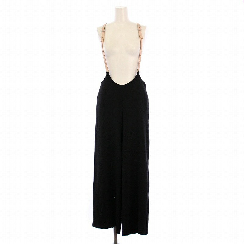 【楽天市場】【中古】アメリヴィンテージ Ameri VINTAGE 19SS MEDI DADDY SUSPENDER PANTS サスペンダーパンツ オールインワン オーバーオール F 黒 ...