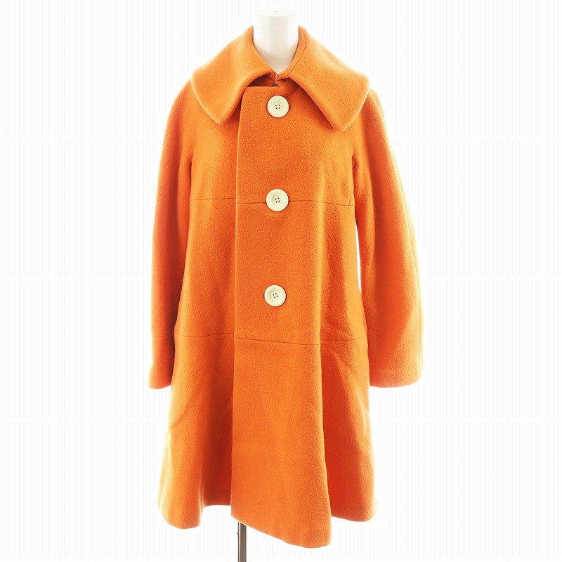 【楽天市場】【中古】ジュンワタナベ JUN WATANABE AD2001 コート ロング丈 ウール アウター S オレンジ JC-C022 ...