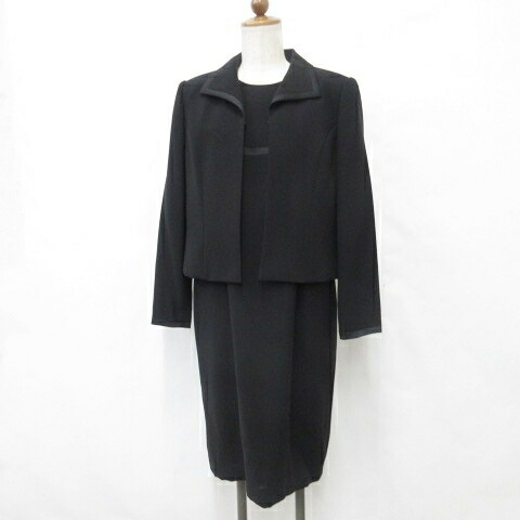 【楽天市場】【中古】PLATA プラタ フォーマル ブラックフォーマル スーツ ジャケット ワンピース ひざ丈 五分袖 ブラック 黒 13AR レディース 【ベクトル 古着】 250619 ...