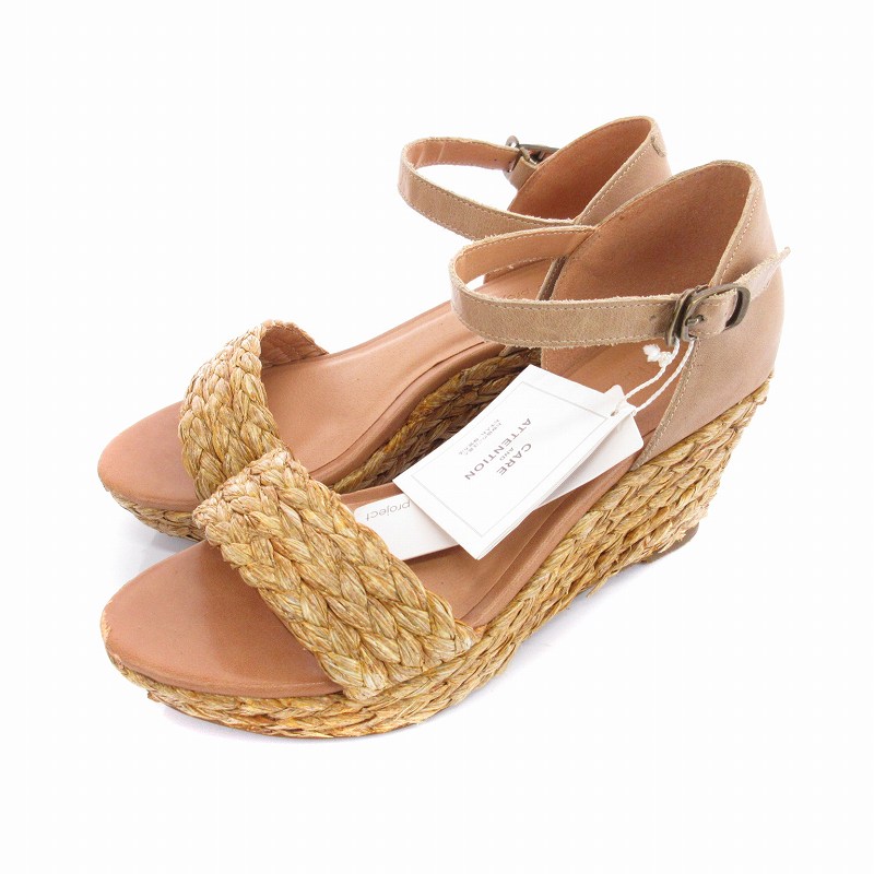 【楽天市場】【中古】未使用品 センソユニコ Senso unico MIC project タグ付き ストラップサンダル ウエッジソール 70 ...