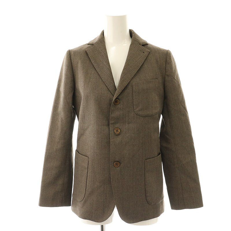 【楽天市場】【中古】フォーティーファイブアールピーエム 45R 45rpm ウールテーラードジャケット 3B 背抜き 2 茶 ブラウン /DO OS レディース 【ベクトル 古着 ...