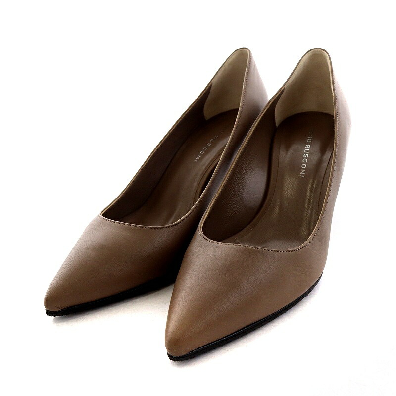 【楽天市場】【中古】ファビオルスコーニ FABIO RUSCONI MILLY NAPPA KOALA パンプス レザー 35.5 22 ...