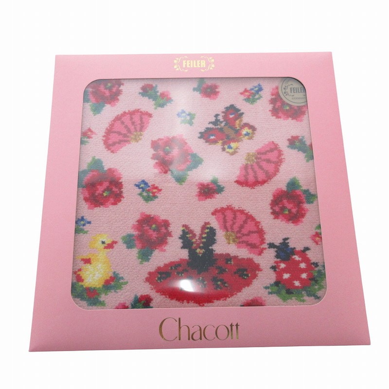 【楽天市場】【中古】未使用品 フェイラー FEILER ×Chacott チャコット ハイジキトリ ハンカチ ハンドタオル 花柄 ピンク ...