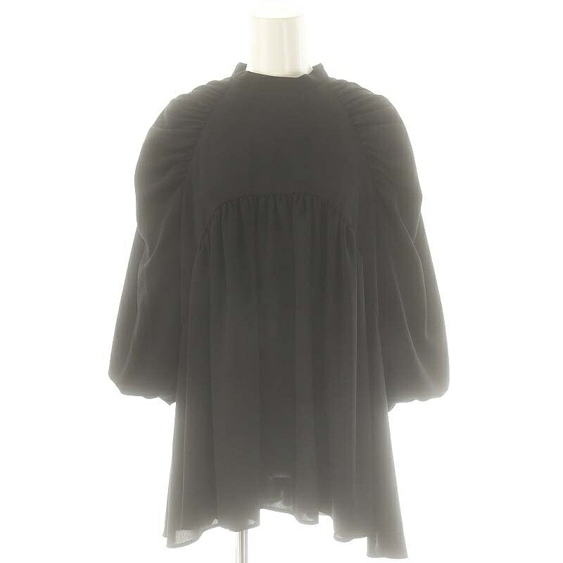 【楽天市場】【中古】エンフォルド ENFOLD GATHER PULLOVER ブラウス 七分袖 プルオーバー 38 ブラック /DO OS レディース 【ベクトル 古着】 250508 ...