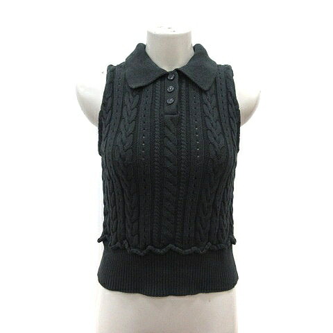 【楽天市場】【中古】マウジー MOUSSY ニットベスト プルオーバー ケーブル F 緑 ダークグリーン /MS レディース 【ベクトル 古着 ...