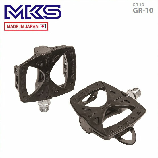 【楽天市場】MKS 三ヶ島 ペダル GR-10 ブラック (左右ペア)(PDL16100)(4560369004058)：自転車館びーくる