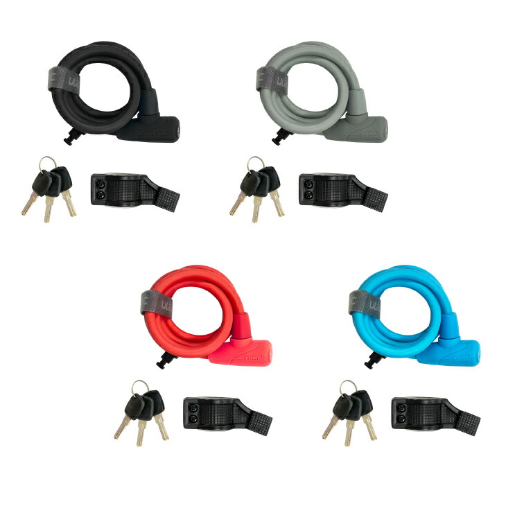 【楽天市場】(即納あり)ULAC ユーラック SOREN KOIL ワイヤーロック 10mm×1500mm：自転車館びーくる