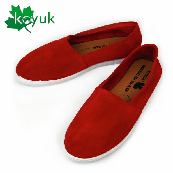 【楽天市場】【SALE】【KOYUK（コユック）】スリッポン 新作 【メンズ】ビーチ マリン safari【41/42/43】【red/レッド ...