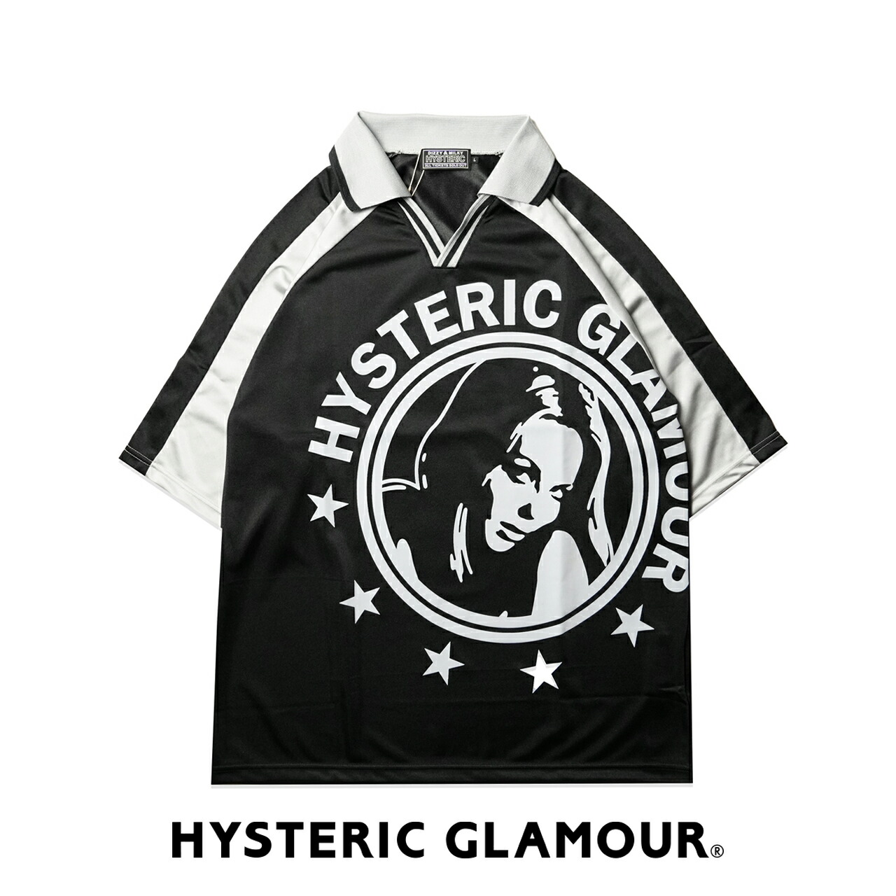 【楽天市場】HYSTERIC GLAMOUR ヒステリックグラマー HYSTERIC 9 シャツ ブラック×グレー：VerteX SHOP