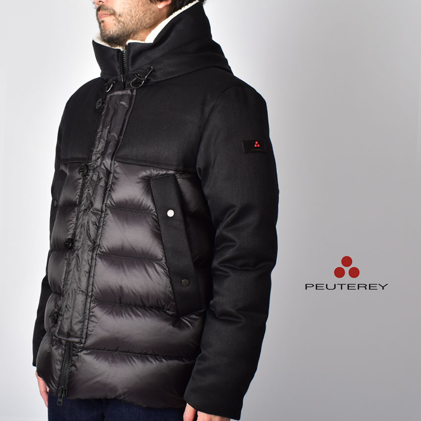 【楽天市場】ピューテリー ダウンジャケット メンズ PEUTEREY LICH TV BMAT 01 ECOFUR アウター ダウン 撥水 ...