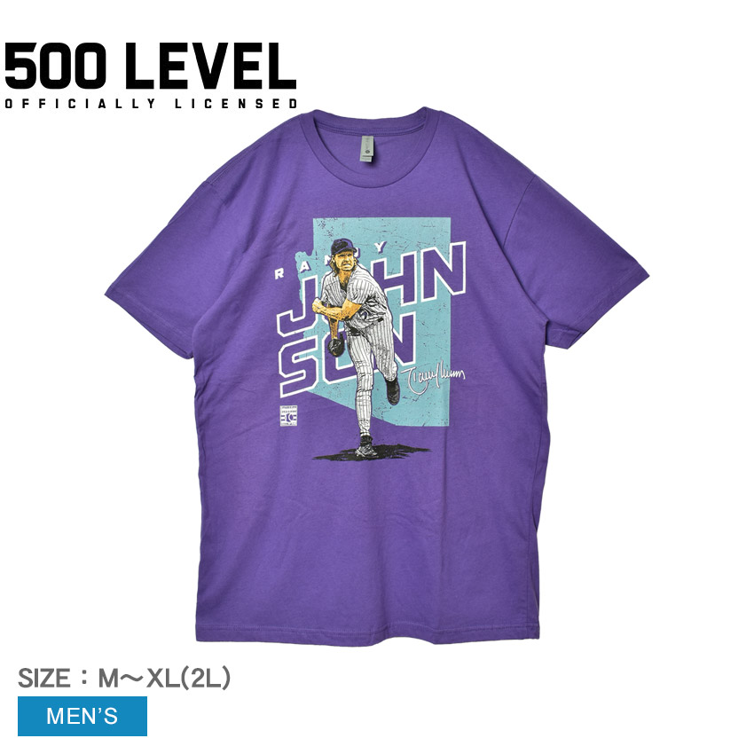 【楽天市場】《限定クーポン配布》【ネコポス配送】ファイブハンドレットレベル 半袖Tシャツ メンズ 500 LEVEL ランディ・ジョンソン ...