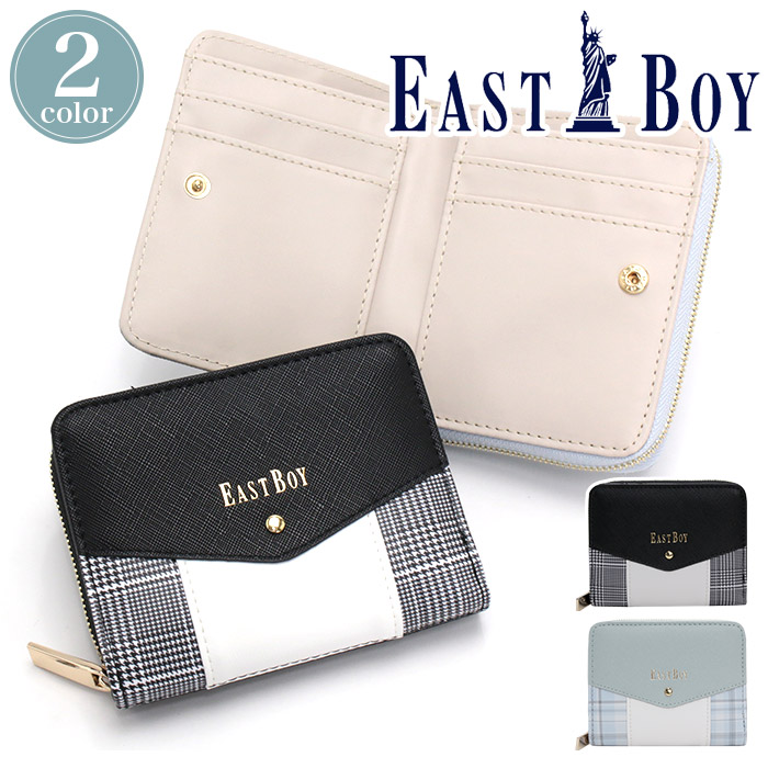 【楽天市場】イーストボーイ 財布 EASTBOY 二つ折財布 小銭入れ 折財布 ミニウォレット サブ財布 レディース 女の子 女子 中学生 高校生 女性 カード入れ 小銭入れ お札入れ 通学 ...