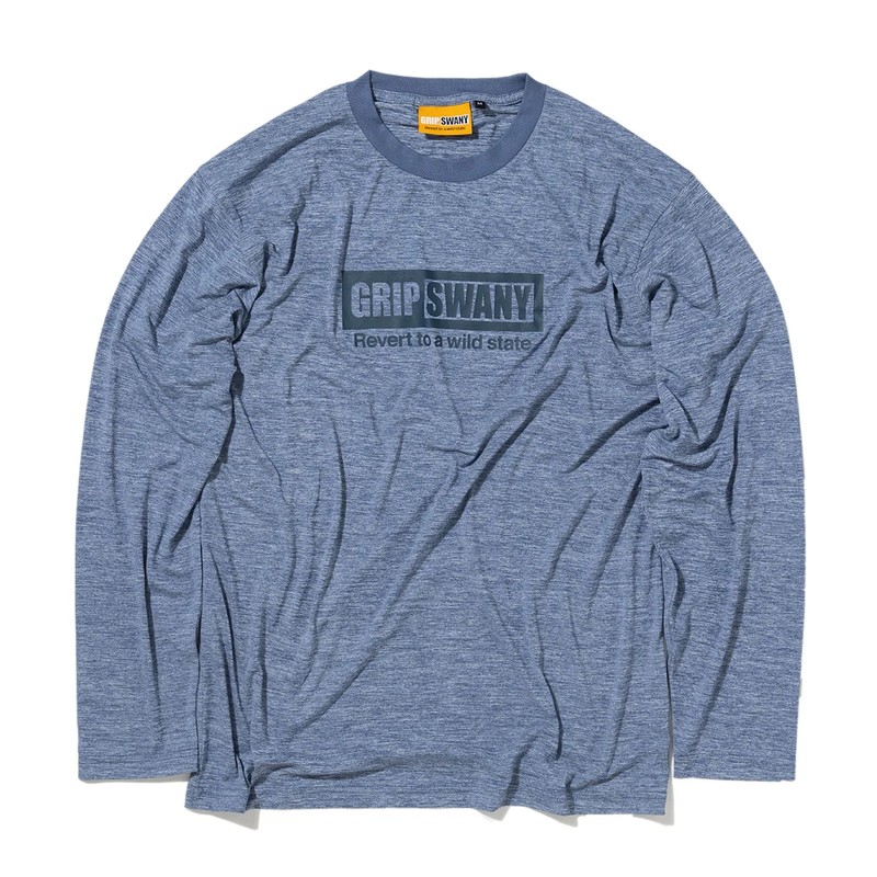【楽天市場】グリップスワニー Grip Swany BOX LOGO DRY L/S TEE HEATHER BLUE [GSMCT0008 ...