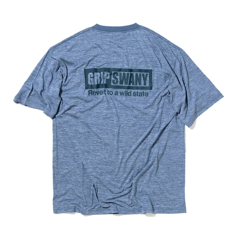 【楽天市場】グリップスワニー Grip Swany BOX LOGO DRY S/S TEE HEATHER BLUE [GSMCT0014 ...