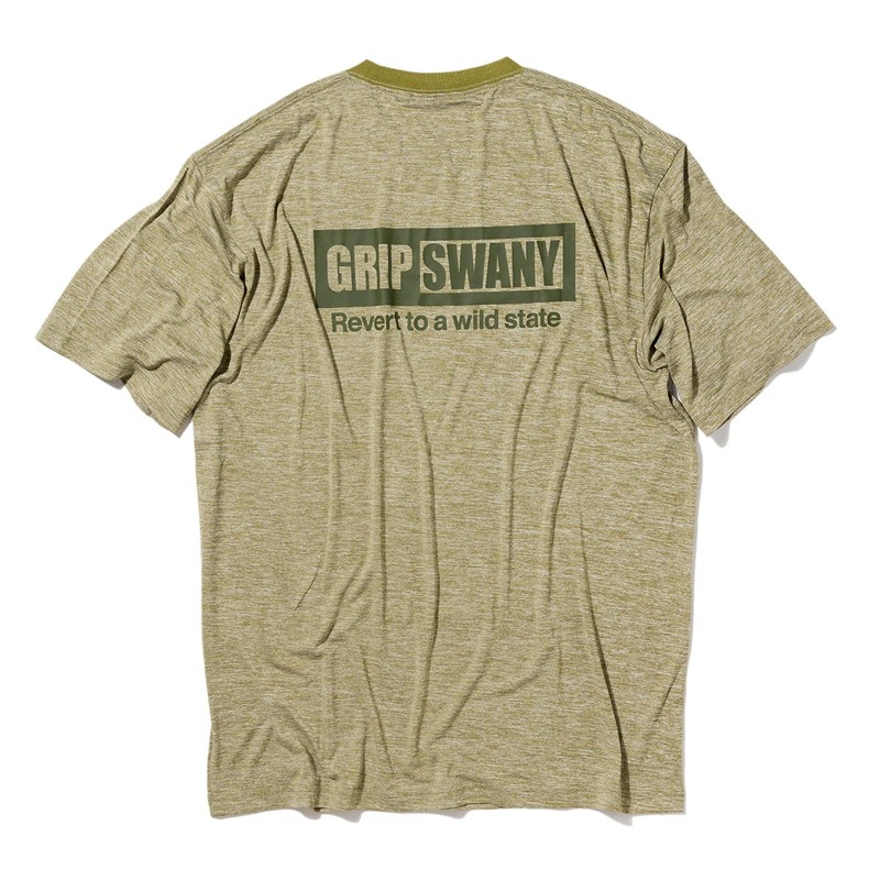 【楽天市場】グリップスワニー Grip Swany BOX LOGO DRY S/S TEE HEATHER GREEN [GSMCT0014 ...