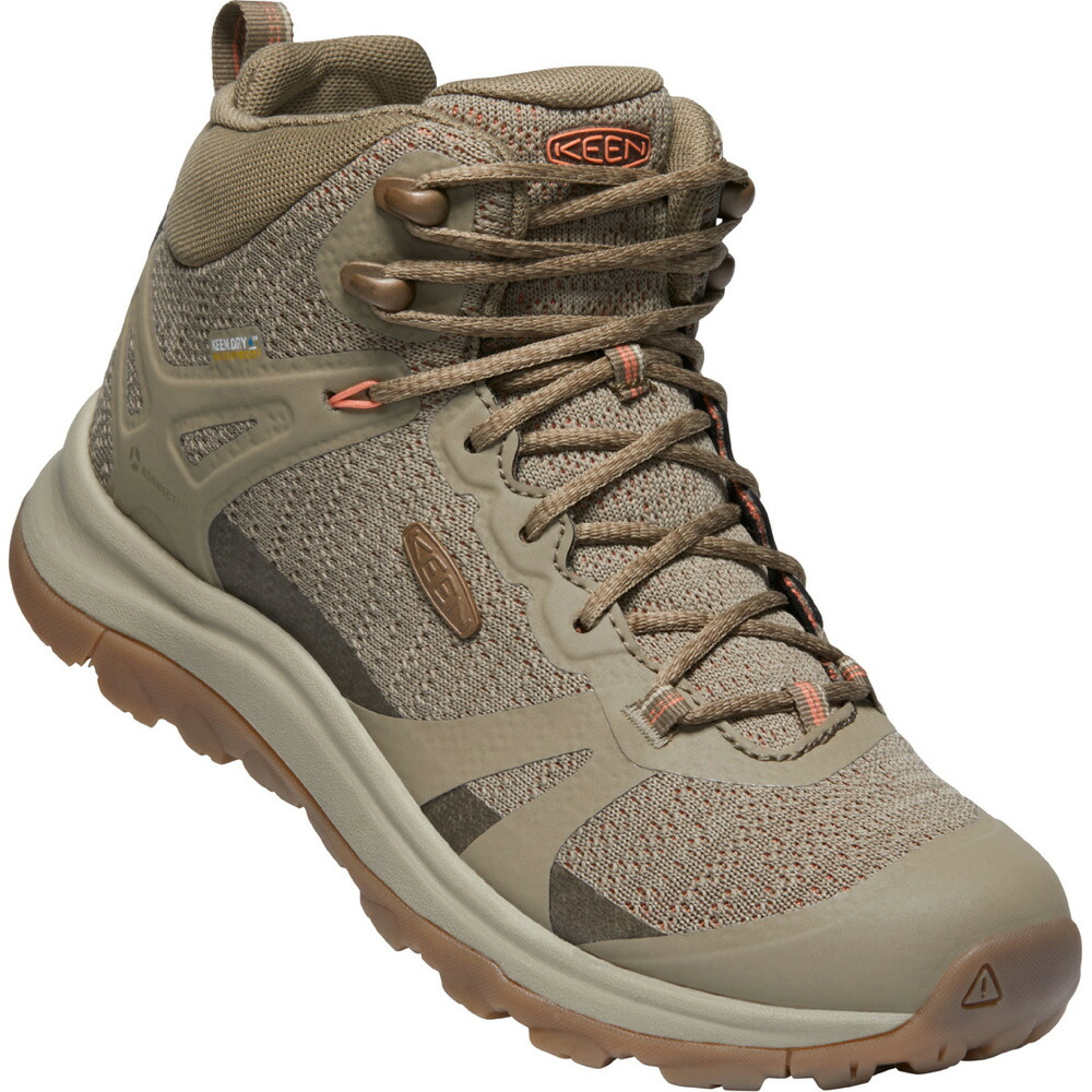 【楽天市場】キーン KEEN Womens Terradora II Mid WP Timberwolf/Coral [1022358 ...
