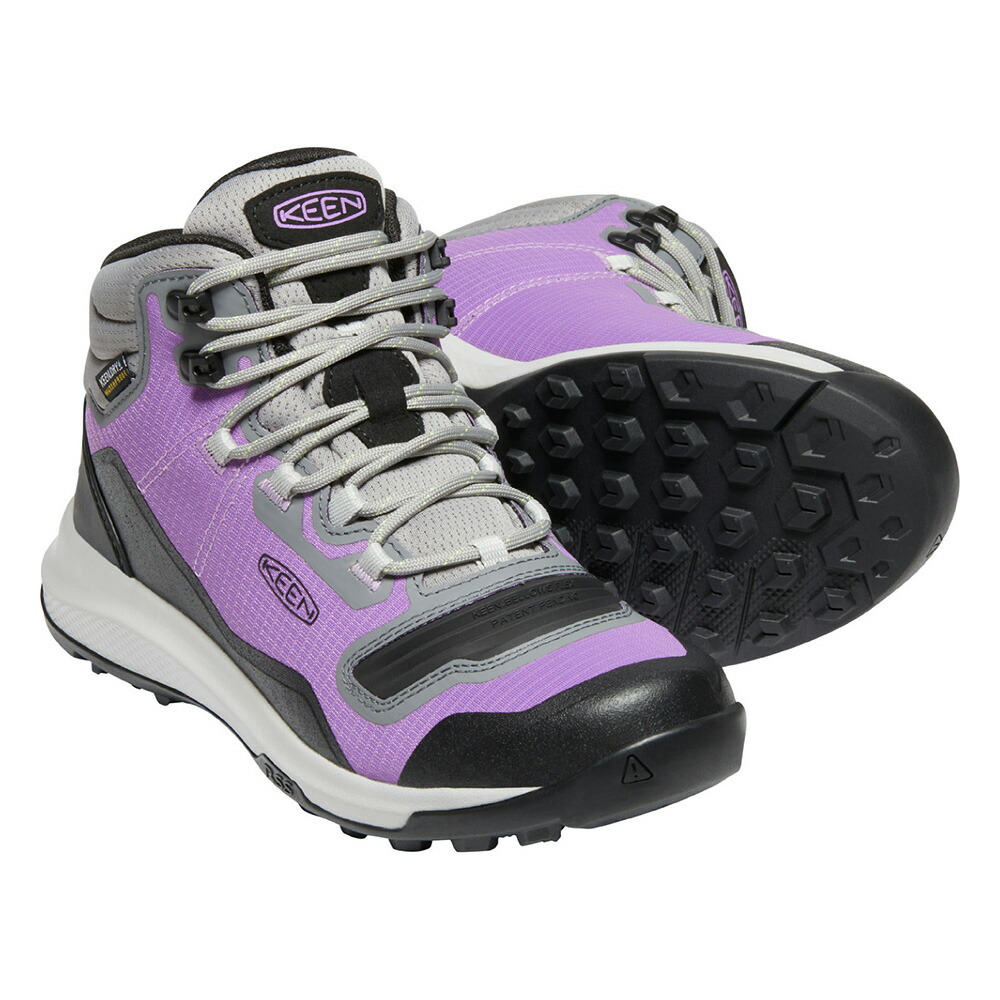 【楽天市場】キーン KEEN Womens Tempo Flex Mid WP African Violet/Sharp Green ...