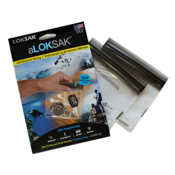 【楽天市場】ロックサック LOKSAK aLOKSAK 防水マルチケース（2枚入） XXSサイズ [防水ケース][ALOKD2-5X4 ...