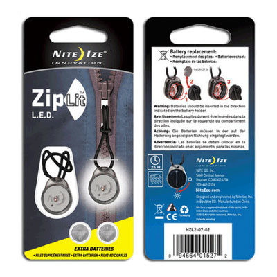 【楽天市場】ナイトアイズ NITEIZE ZipLit LED ホワイト [ジップリット][LEDライト]：vic2（ビックツー）