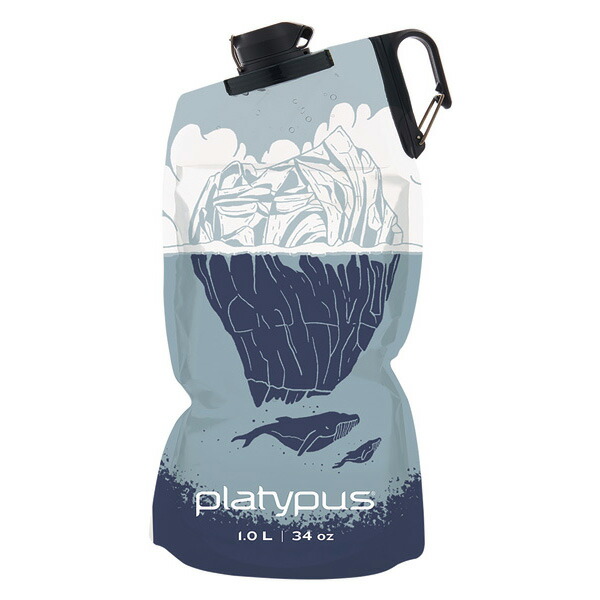 【楽天市場】プラティパス Platypus デュオロックソフトボトル ホエール 1.0Lサイズ [25066]：vic2（ビックツー）