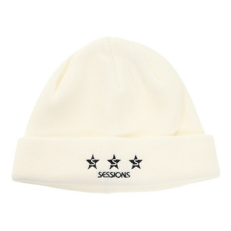 【楽天市場】セッションズ（SESSIONS）（メンズ）3スターズニットキャップ 218183 WHT：Victoria Surf＆Snow ...