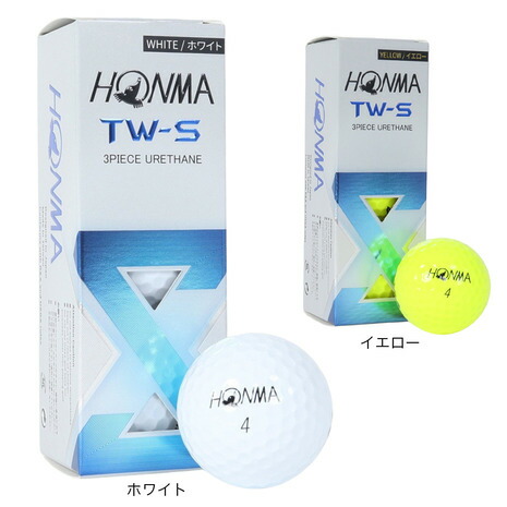 【楽天市場】本間ゴルフ（HONMA）（メンズ）ゴルフボール TW-S 2024 BTQ2403 スリーブ(3個入り)：Victoria Golf 楽天市場支店