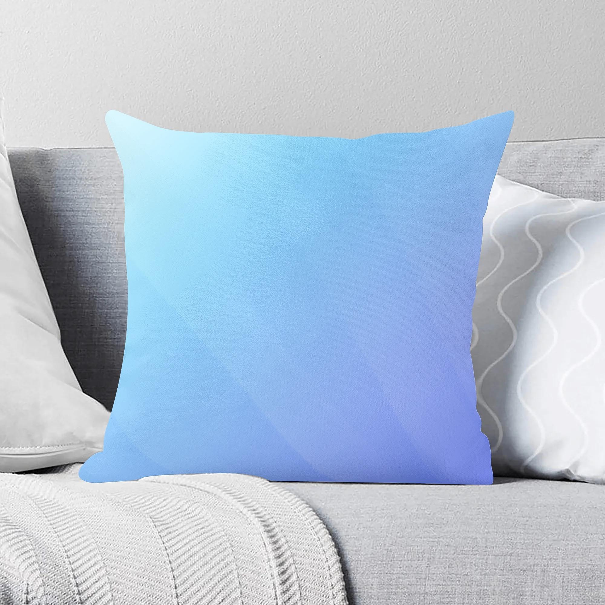 【楽天市場】 ブルーグラデーション(フルプリントクッションカバー) フルプリントクッションカバー ユニセックス ホームデコレーション 全て ブルー 青 水色 湖面 グラデーション 光 美しい ...