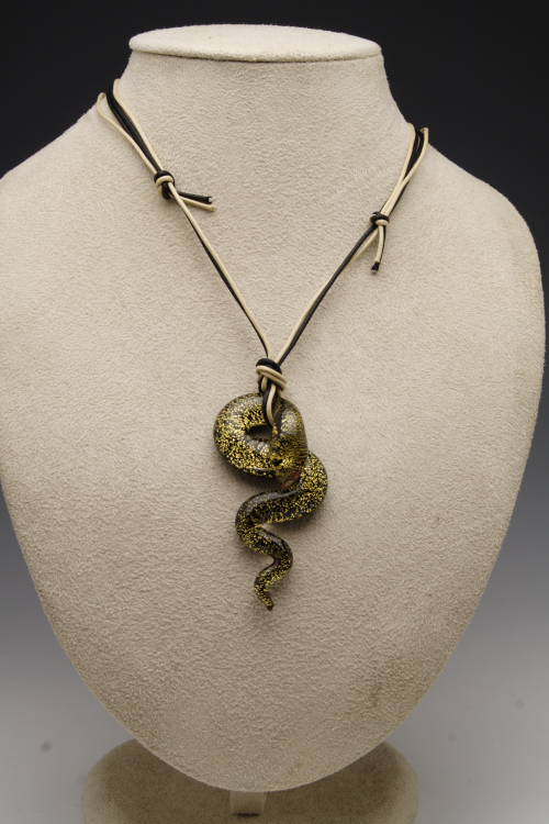 【楽天市場】ベネチアングラス ネックレス スネーク ブラック ベネチアングラス 蛇：イタリアギフトVIGO