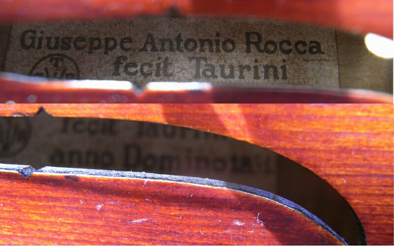 【楽天市場】Guiseppe Antonio Rocca 1834 ジュゼッペ・アントニオ・ロッカ バイオリン：バイオリンJP
