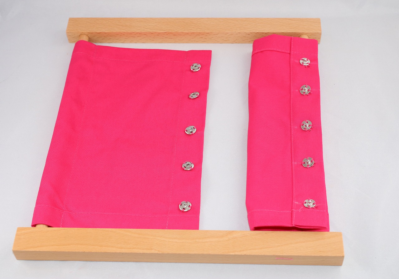 【楽天市場】モンテッソーリ 着衣枠 スナップボタン 【エコノミー】Montessori Snap Dressing Frame 知育玩具 ...