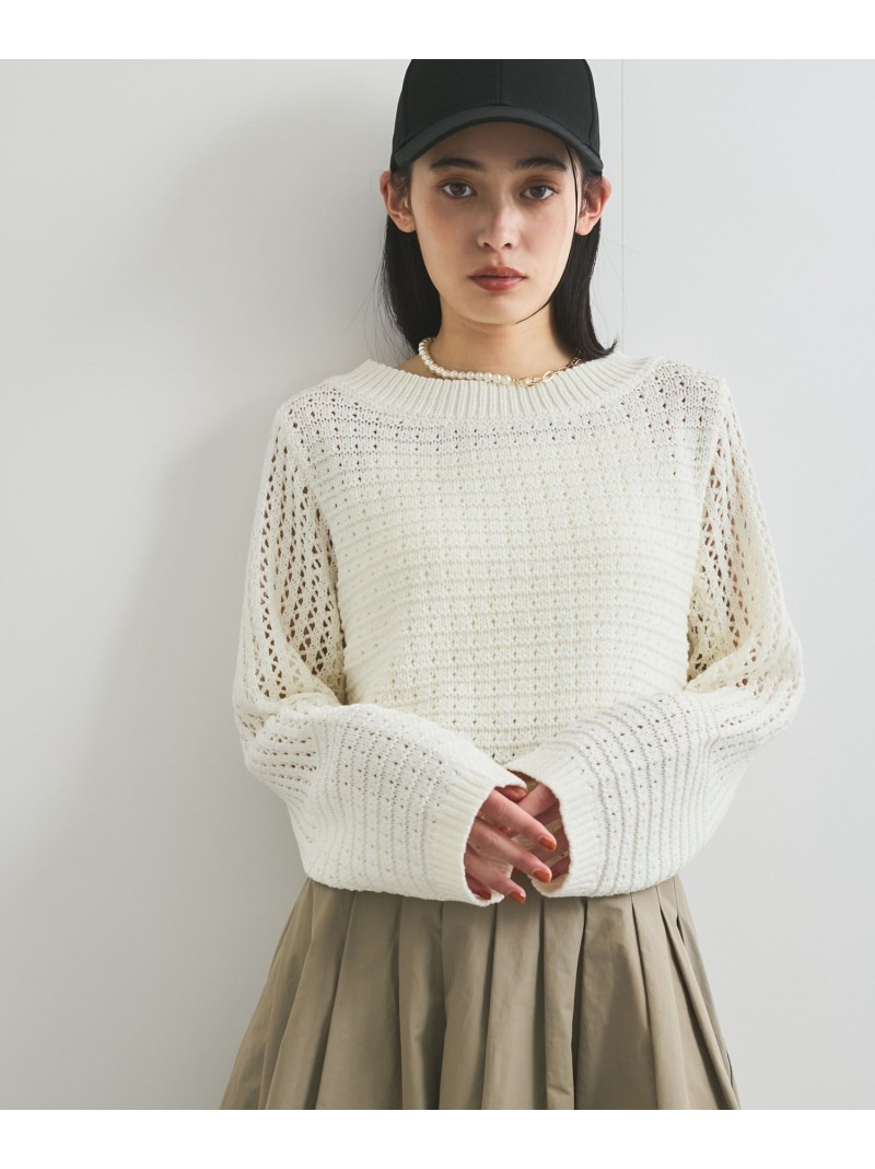 【楽天市場】【SALE／60%OFF】透かし編みニットプルオーバー VIS ビス トップス ニット ブルー オレンジ ホワイト【RBA_E ...