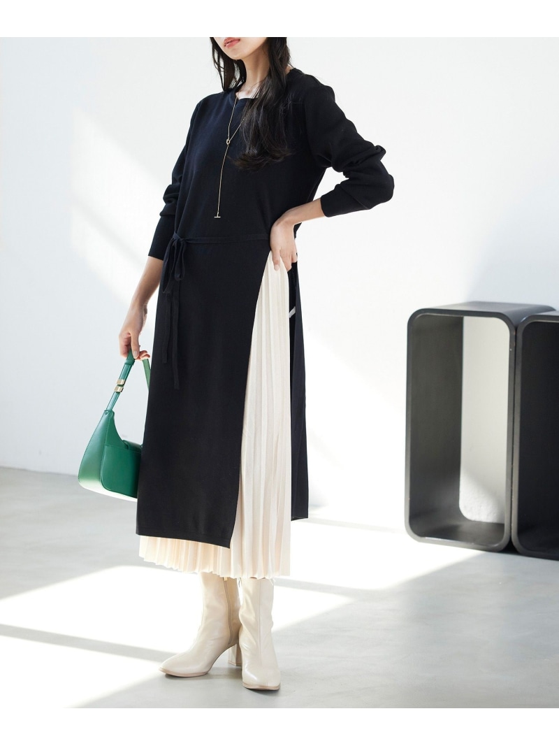【楽天市場】マルチWAYプリーツニットワンピース【J'aDoRe JUN ONLINE限定】 VIS ビス ワンピース・ドレス ワンピース ブラック【送料無料】[Rakuten Fashion ...