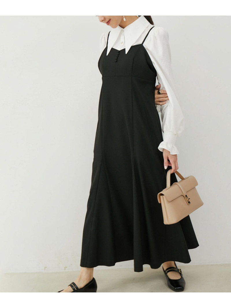 【楽天市場】【SALE／50%OFF】【セットアップ対応】マーメイドキャミワンピース VIS ビス ワンピース・ドレス ワンピース ブラック【RBA_E】[Rakuten Fashion ...