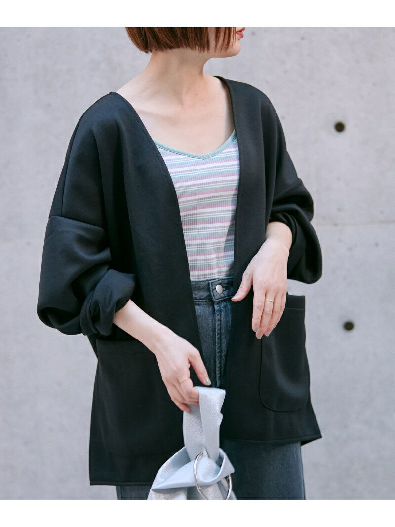 【楽天市場】【SALE／50%OFF】【一部店舗限定】カットポンチミドルジャケット vis-a-vis ビス ジャケット・アウター ノーカラー ...