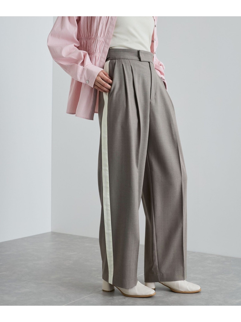 【楽天市場】【SALE／40%OFF】へリンボーンストレートラインパンツ VIS ビス パンツ その他のパンツ グレー ネイビー【RBA_E】【送料無料】[Rakuten Fashion ...