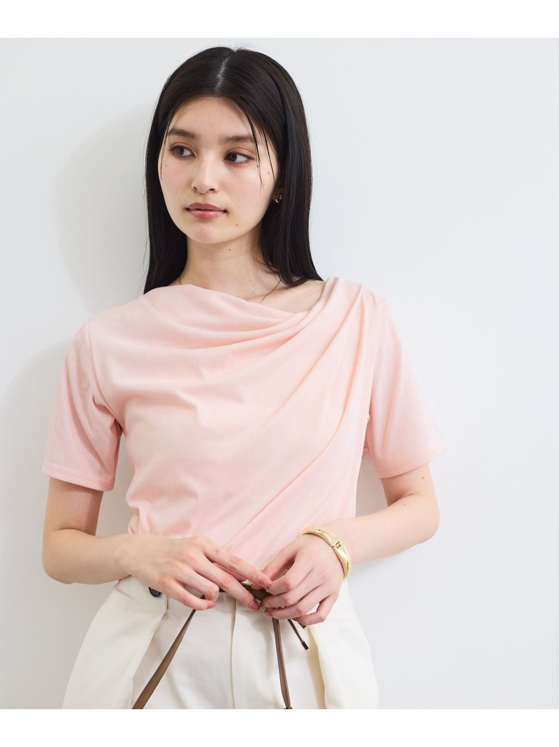 【楽天市場】半袖ドレーププルオーバー VIS ビス トップス カットソー・Tシャツ ブラック ホワイト ピンク[Rakuten Fashion]：VIS／ビス