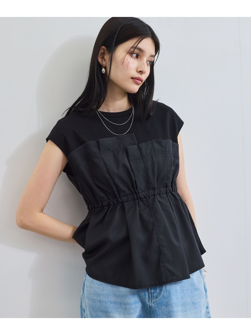 【楽天市場】【WEB限定】アシンメトリーペプラムカットソー VIS ビス トップス カットソー・Tシャツ ブルー ホワイト ブラック【先行予約】*【送料無料】[Rakuten Fashion ...