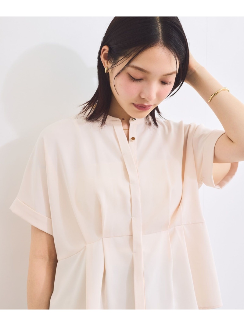 【楽天市場】【SALE／12%OFF】【接触冷感】ウエストタックブラウス VIS ビス トップス シャツ・ブラウス ベージュ ブラック【RBA_E】[Rakuten Fashion]：VIS／ビス