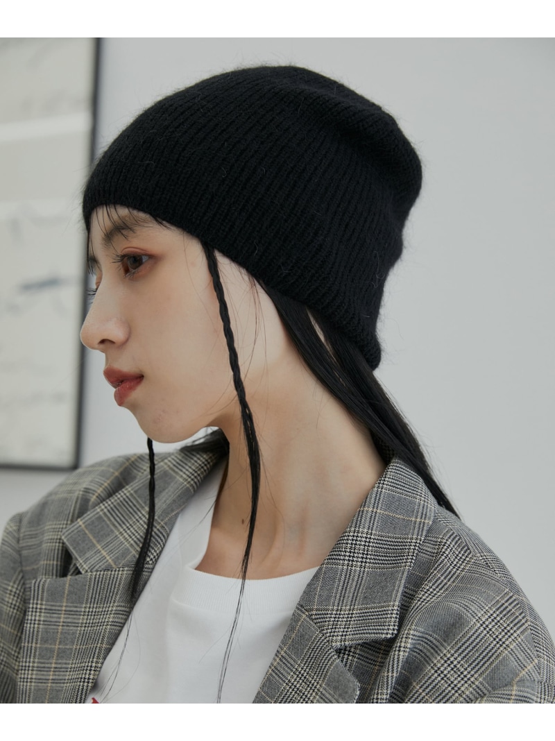 【楽天市場】【SALE／60%OFF】アンゴラ混ニットビーニー VIS ビス 帽子 ニット帽・ビーニー ブラック ホワイト【RBA_E】[Rakuten Fashion]：VIS／ビス