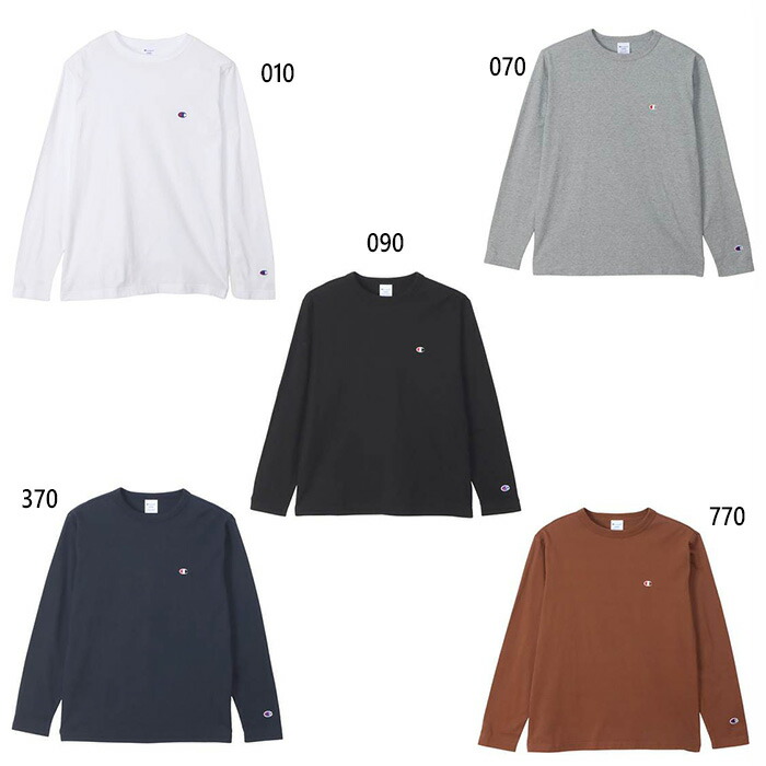 【楽天市場】チャンピオン メンズ ロングスリーブTシャツ 長袖 トップス シンプル カジュアル ホワイト 白 ブラック 黒 グレー ネイビー ...