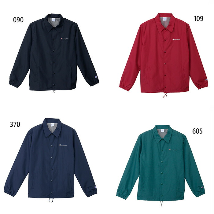 【楽天市場】チャンピオン メンズ コーチジャケット 上着 アウター トップス カジュアルウェア 長袖 ブラック 黒 ネイビー 送料無料 ...