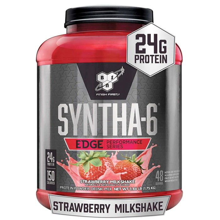【楽天市場】シンサ - 6 エッジ プロテイン パウダー ストロベリーミルクシェイク 1.75 kg スポーツ プロテイン 混合プロテイン ...