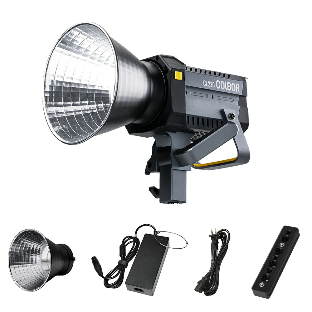 【楽天市場】COLBOR CL220 CL220R 200W COB LEDビデオライト 2700-6500K色温度 CRI96 ...