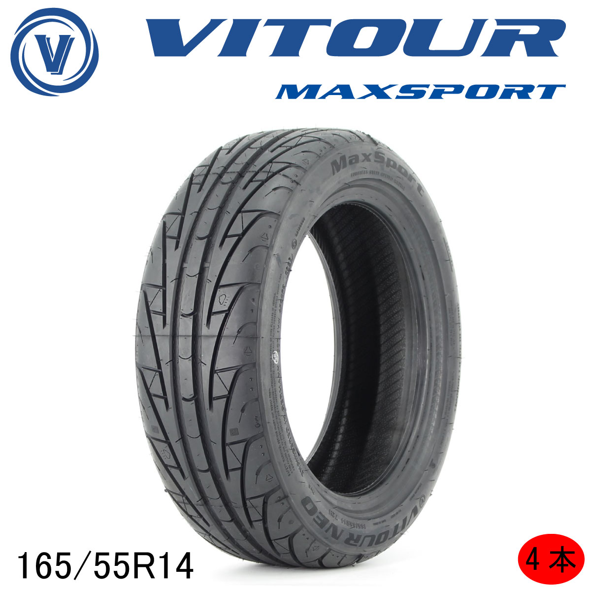 【楽天市場】VITOUR TIRE 4本set MAXSPORT 165/55R14 ヴィツアータイヤ：VITOUR TIRE JAPAN