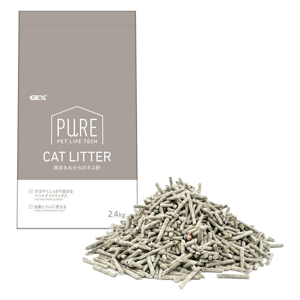 【楽天市場】ジェックス GEX PURE 固まるおからのネコ砂 ペット 猫用品 猫砂 猫トイレ ビバホーム：ビバホーム オンライン 楽天市場店